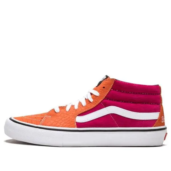 VANS Supreme X Sk8 Mid Pro 'corduroy Croc - Orange