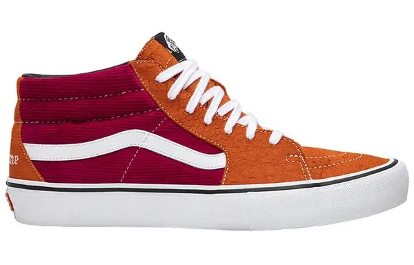 VANS Supreme X Sk8 Mid Pro 'corduroy Croc