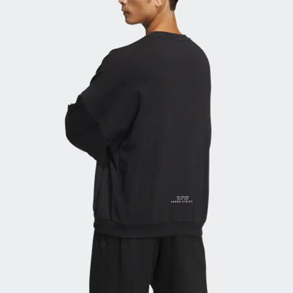 Adidas Striped Round Neck Pullover