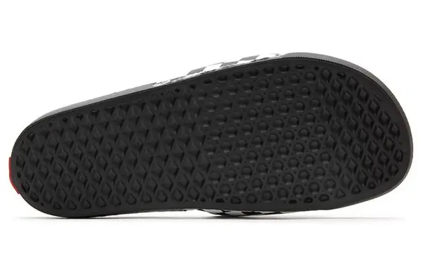 VANS La Costa Slide-on Checked Sandals - Black/white