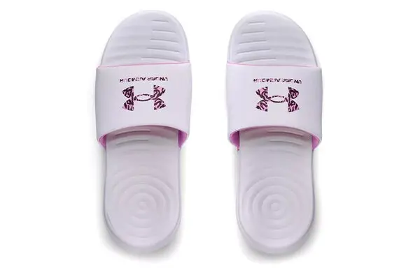 Under Armour Ansa Slides - White/pink