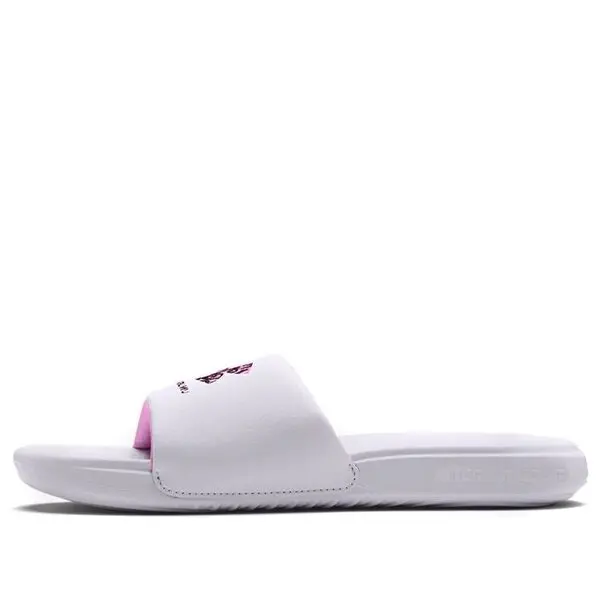 Under Armour Ansa Slides - White/pink