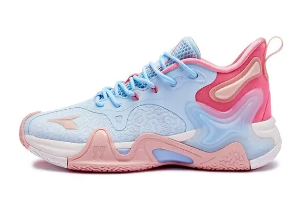 361 DEGREES Athletic Sneakers - Blue/pink/white