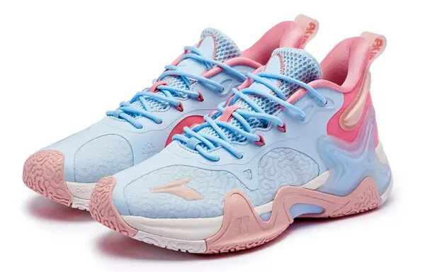 361 DEGREES Athletic Sneakers - Blue/pink/white
