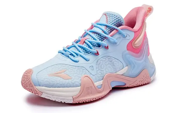 361 DEGREES Athletic Sneakers - Blue/pink/white