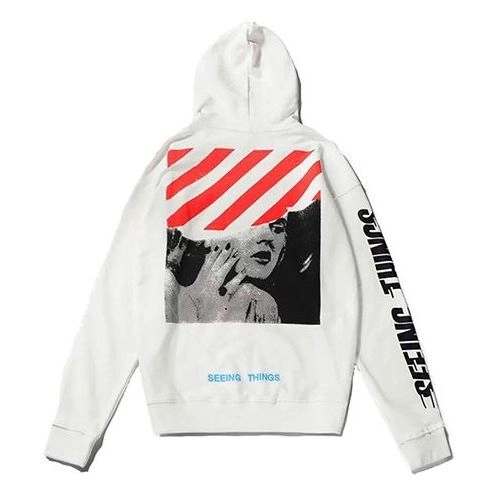 Off-White Photocopy" Graphic Hoodie - White