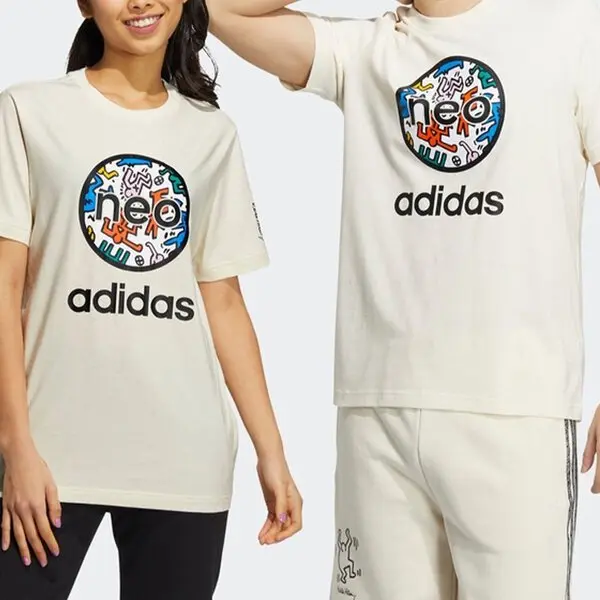 Adidas Neo X Keith Haring Graphic Logo T-shirt