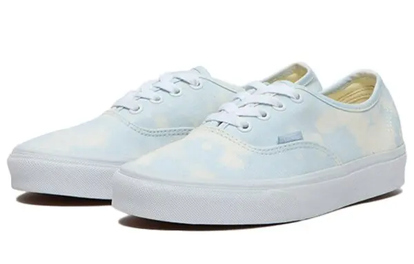 VANS Authentic Bleach Wash Sneakers - Blue/white