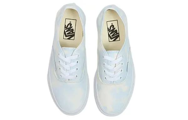 VANS Authentic Bleach Wash Sneakers - Blue/white