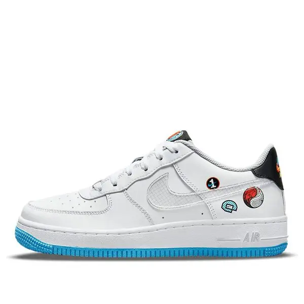 Nike Force 1 Lv8 1 'happy Hoops' Sneakers - White/blue