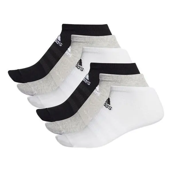 Adidas Logo Embroidery Sock Combination Pack - Black/white/grey