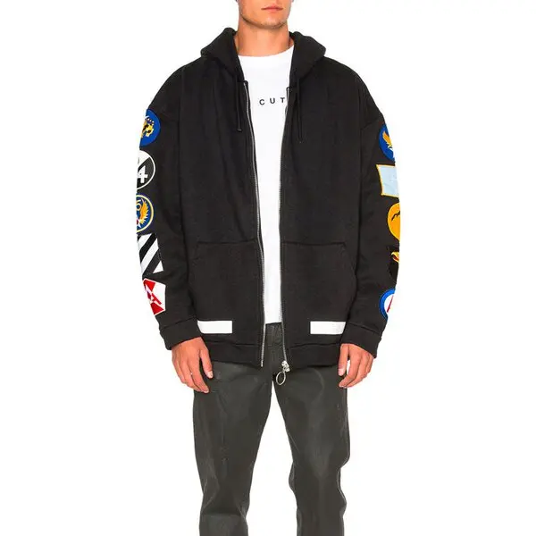 Off-White Graphic Zip-up Hoodie
