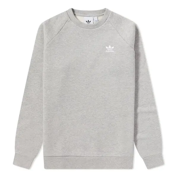 Adidas Originals Adicolor Essentials Trefoil Crewneck Sweatshirt 'grey - Medium Grey Heather