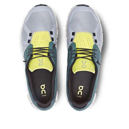 On Cloud 5 Sneakers - Green/white/grey