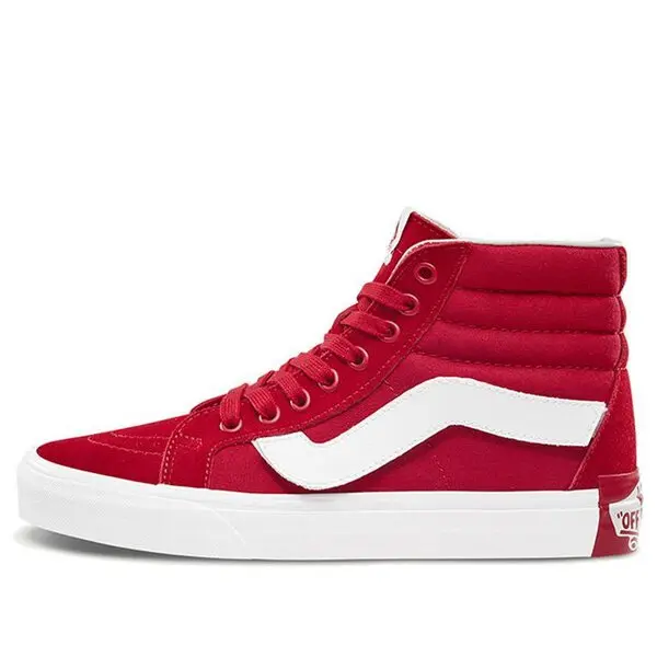 VANS Sk8-hi Reissue High Top Sneakers - Red/white