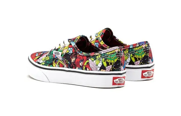VANS Marvel X Authentic "superhero" Sneakers - Multi-color