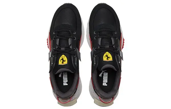 PUMA Scuderia Ferrari X Wild Rider "black Rosso Corsa" Sneakers - Black/red