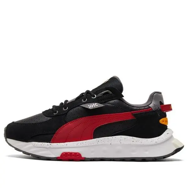 PUMA Scuderia Ferrari X Wild Rider "black Rosso Corsa" Sneakers - Black/red