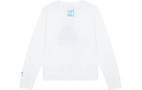 NEW BALANCE Round Neck Solid Color Funny Pattern Long Sleeves T-shirt