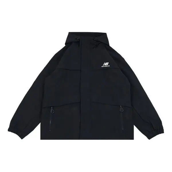 NEW BALANCE Logo Urban Remix Woven Jacket Asia Sizing - Black