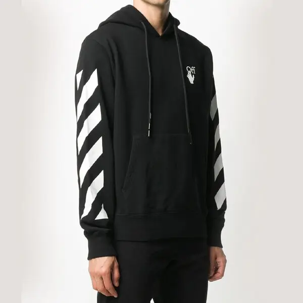 Off-White Diagonal Stripes Logo Hoodie