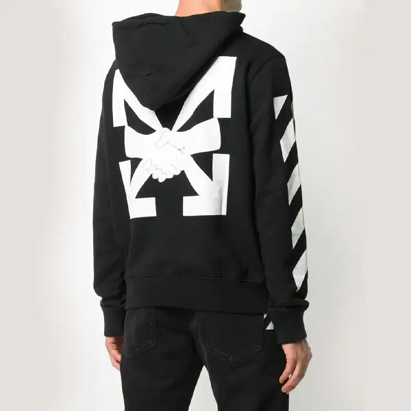 Off-White Diagonal Stripes Logo Hoodie