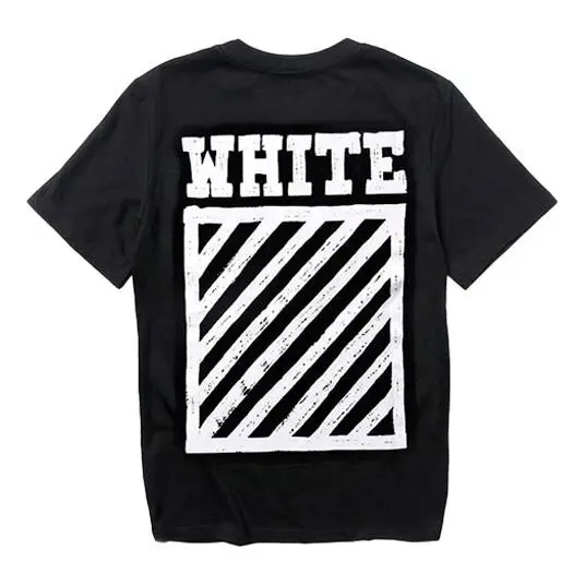 Off-White Graphic Print Short Sleeve T-shirt - Black