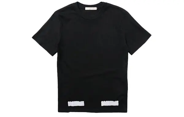 Off-White Graphic Print Short Sleeve T-shirt - Black