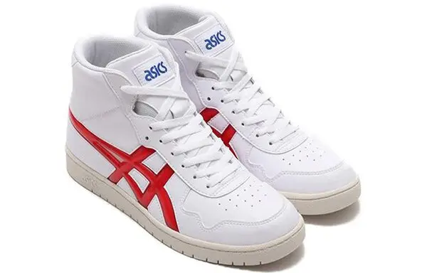 Asics Japan L High Top Sneakers - White/red