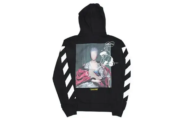 Off-White Printing Hooded Zipper Jacket