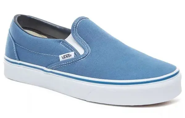 VANS Classic Slip-on Sneakers - Blue/white