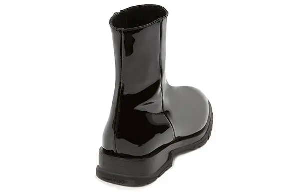 Alexander McQueen Patent Leather Ankle Boots