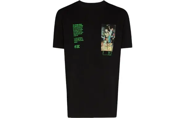 Off-White Skeleton Character Printing Short Sleeve Ordinary Version - Black