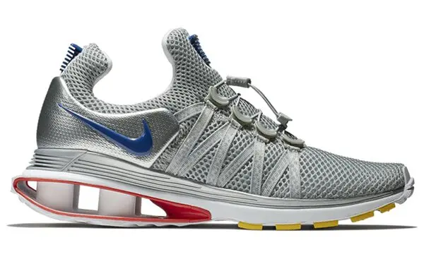 Nike Shox Gravity Sneakers - Silver/blue/red