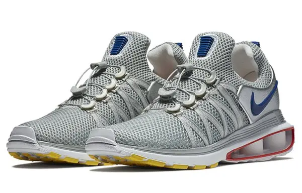 Nike Shox Gravity Sneakers - Silver/blue/red