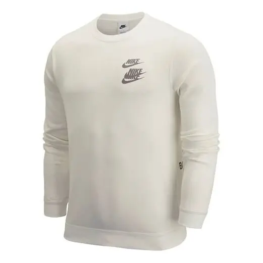 Nike Logo Print Crewneck Sweatshirt - Multi-color
