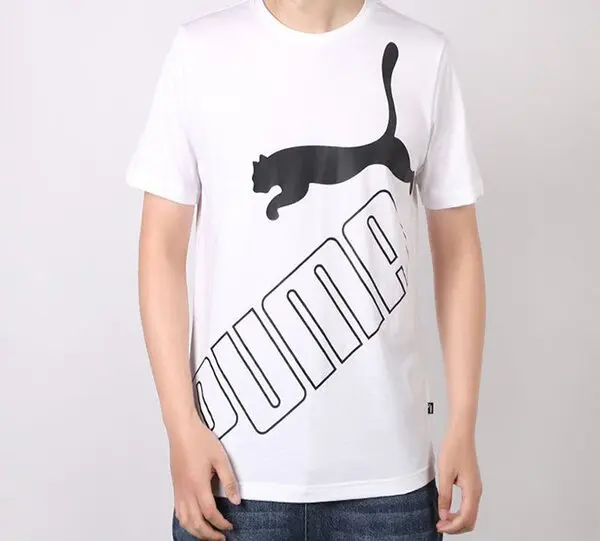 PUMA Big Logo Printed Short Sleeve Tee