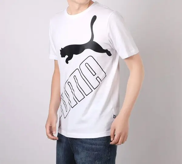 PUMA Big Logo Printed Short Sleeve Tee