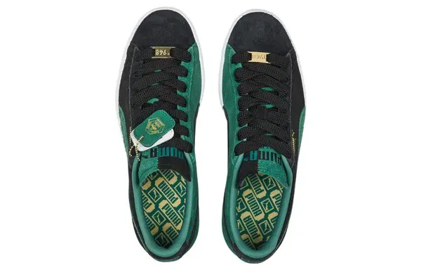 PUMA Suede Archive Remastered Low Top Sneakers - Black/green