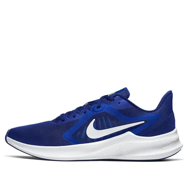 Nike Downshifter 10 Athletic Sneakers - Blue/white