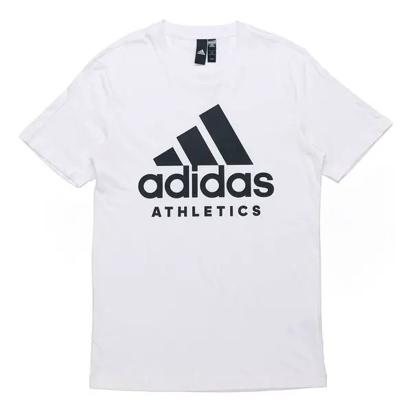 Adidas Training Round Neck Pullover Short Sleeve - White