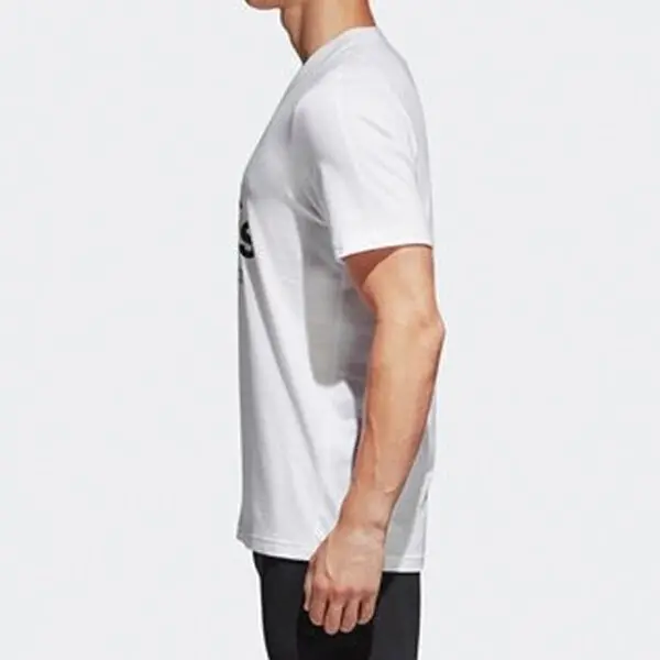 Adidas Training Round Neck Pullover Short Sleeve - White