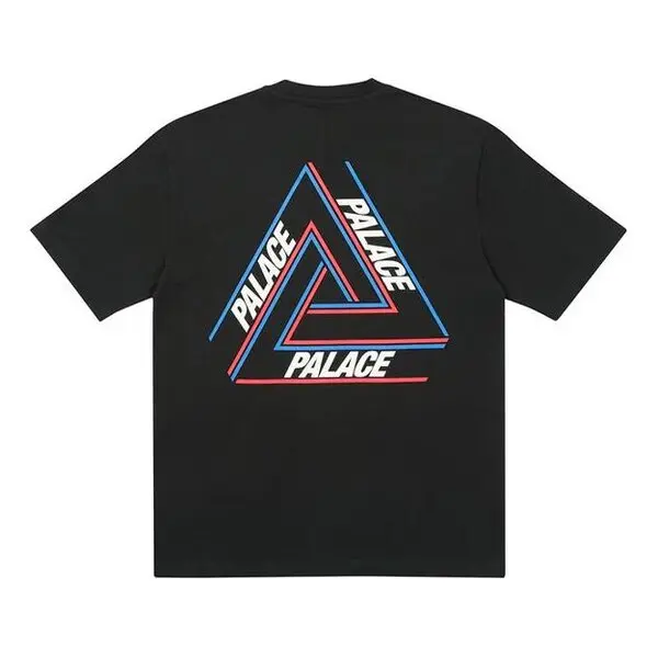 PALACE Tri-freg Alphabet Printed Short Sleeve T-shirt - Black