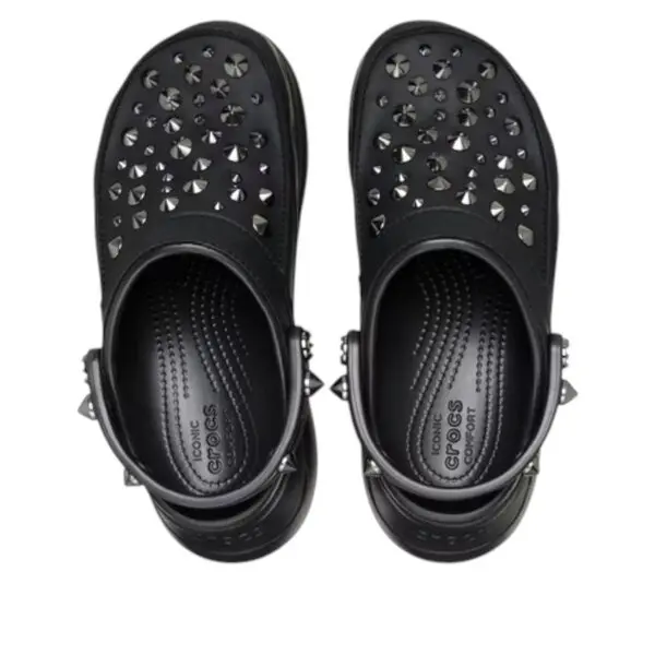CROCS Bae Studded Clogs - Black