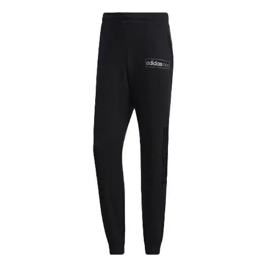 Adidas Neo M Fav Dec Tp Z Z Knit Logo Sports Pants - Black