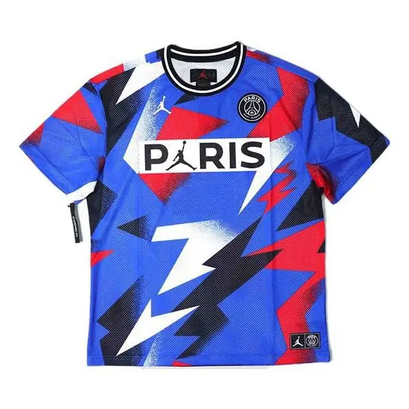 JORDAN Air Paris Saint-germain Mesh Short Sleeve - Blue