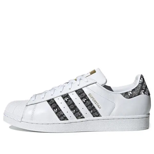 Adidas Superstar " Black Monogram" Sneakers - White