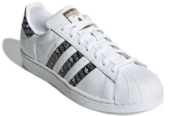 Adidas Superstar " Black Monogram" Sneakers - White