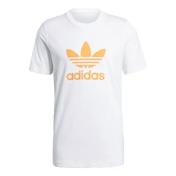 Adidas Originals Classics Trefoil Tee Solar Orange - White