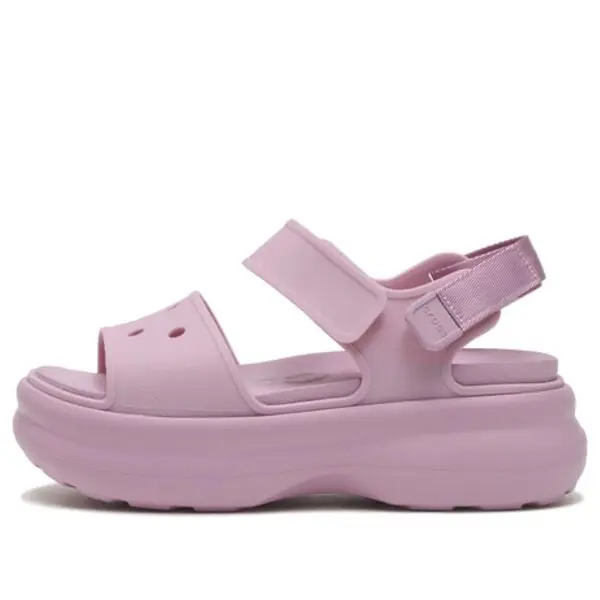 CROCS Soho Y-strap Platform Sandals - Hydrangea/pink